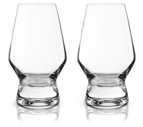 VISKI Footed Crystal Scotch Glasses - One-color