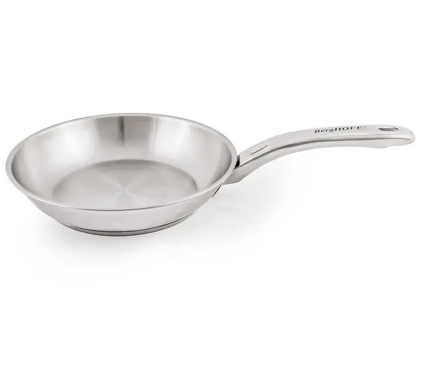 BERGHOFF Belly Shape 18/10 Stainless Steel 8' F Ry Pan - Silver