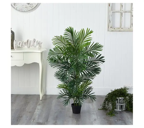 NEARLY NATURAL 4' Areca Artificial Palm Tree Uv Resistant - One-color