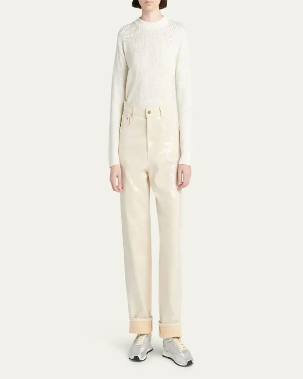 GOLDEN GOOSE Journey Kim Sequined Straight-leg Jeans