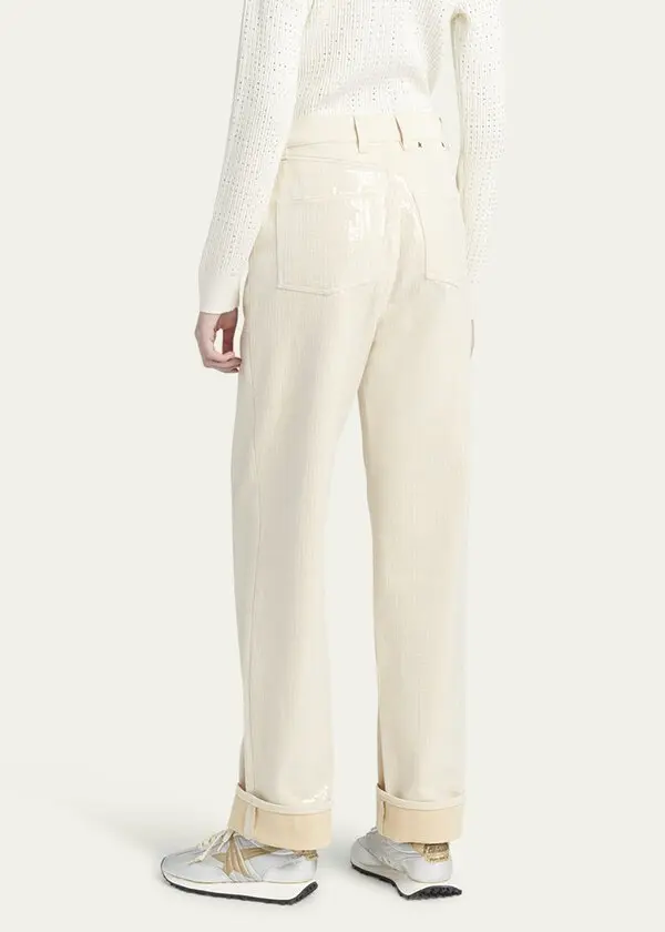 GOLDEN GOOSE Journey Kim Sequined Straight-leg Jeans