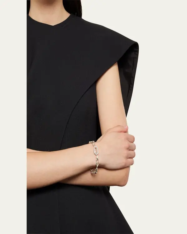 MARLA AARON Sterling Silver Babylock Diamond Bracelet