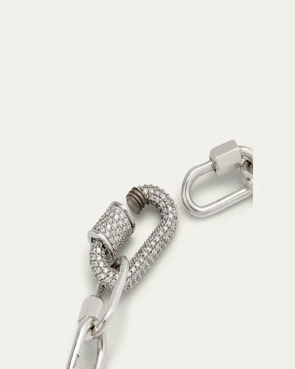 MARLA AARON Sterling Silver Babylock Diamond Bracelet
