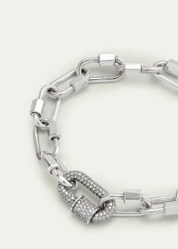 MARLA AARON Sterling Silver Babylock Diamond Bracelet