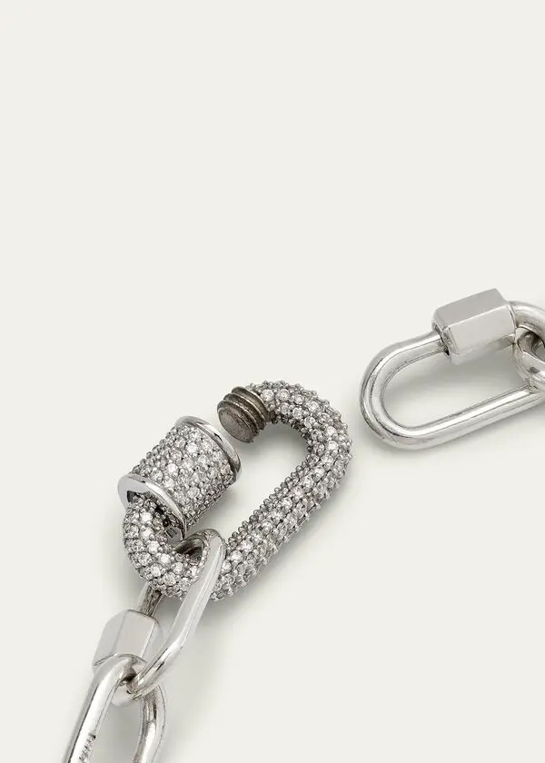 MARLA AARON Sterling Silver Babylock Diamond Bracelet
