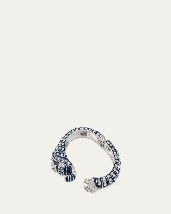 NATASHA ACCESSORIES LIMITED Embellished Elephant Hinge Bracelet