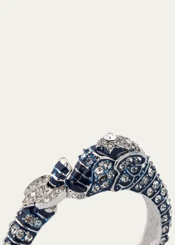 NATASHA ACCESSORIES LIMITED Embellished Elephant Hinge Bracelet