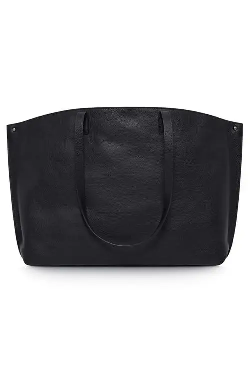 Akris Ai Medium Leather Tote - Black