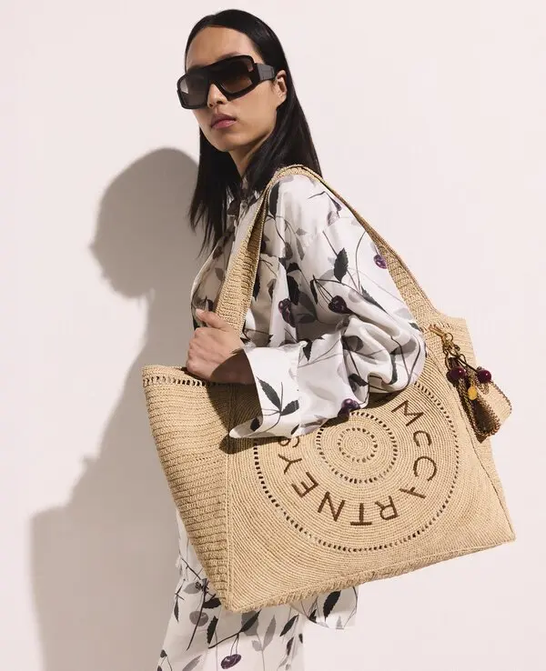 Stella McCartney Large Raffia Logo Tote