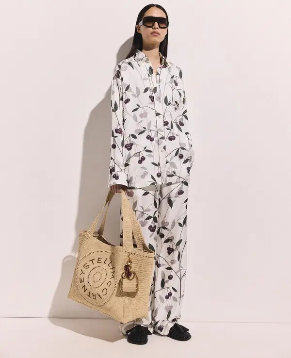 Stella McCartney Large Raffia Logo Tote