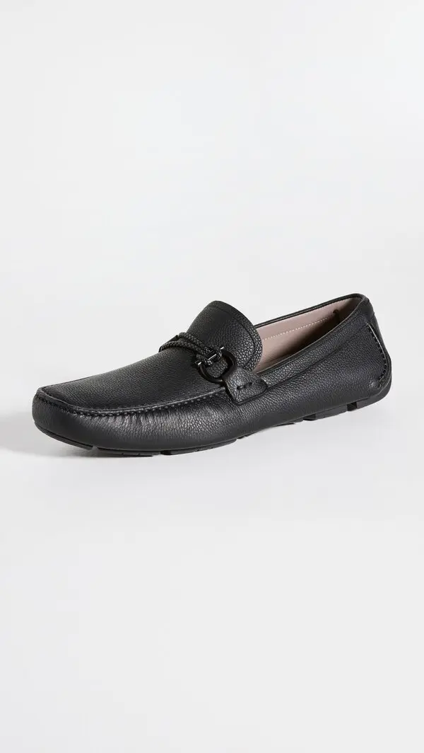 FERRAGAMO Front Driving Loafer - Nero