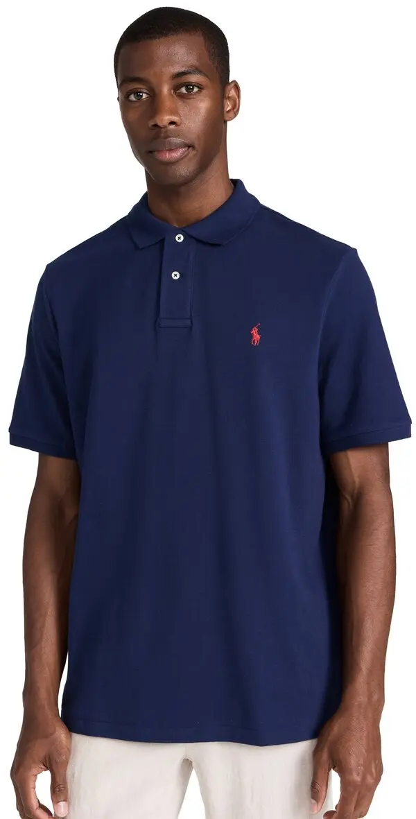 Ralph Lauren Classic Fit Iconic Mesh Polo - Newport Navy