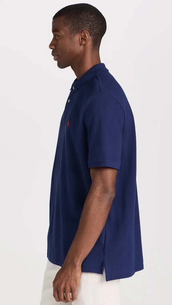 Polo Ralph Lauren Classic Fit Iconic Mesh Polo - Newport Navy