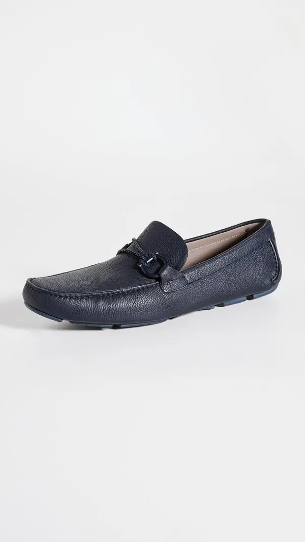 FERRAGAMO Front Driving Loafer - Blue Marine