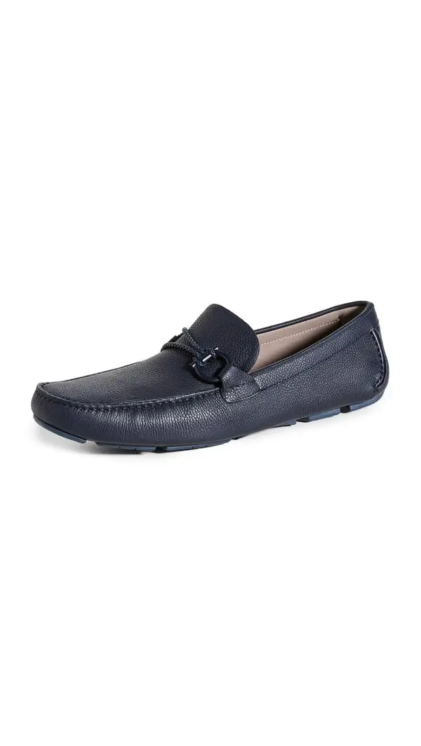 FERRAGAMO Front Driving Loafer - Blue Marine