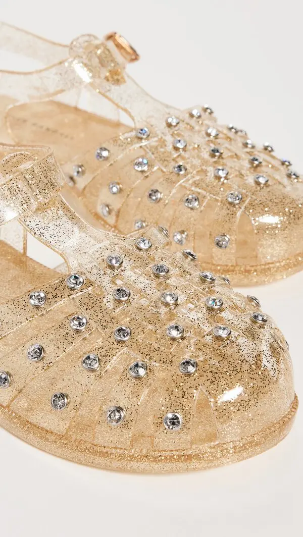 LOEFFLER RANDALL Rhys Jelly Studded Sandals - Champagne