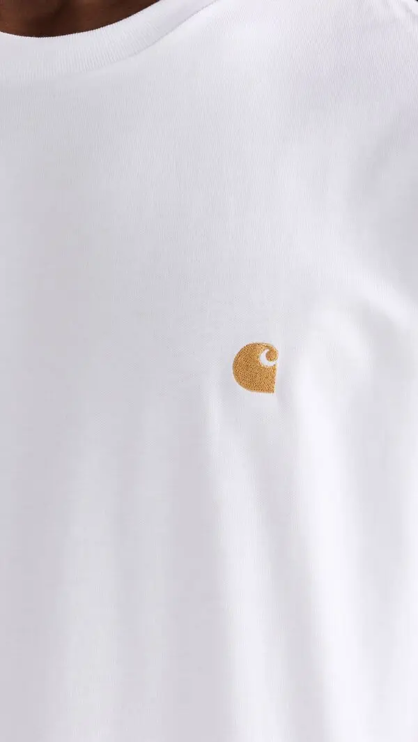 Carhartt Work In Progress Short Sleeve Chase T-shirt - White/gold