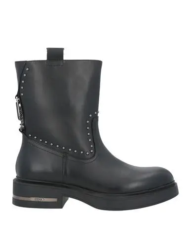 Liu Jo Calfskin Biker Ankle Boots