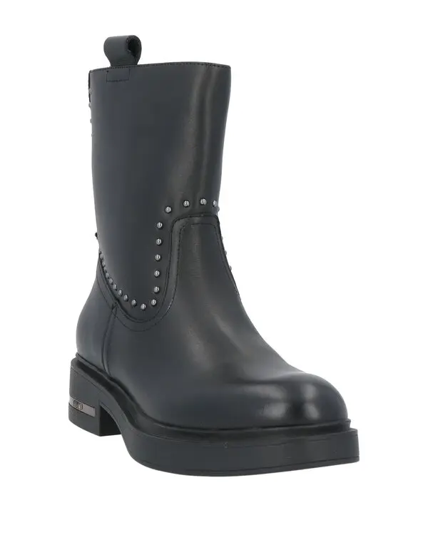 Liu Jo Calfskin Biker Ankle Boots