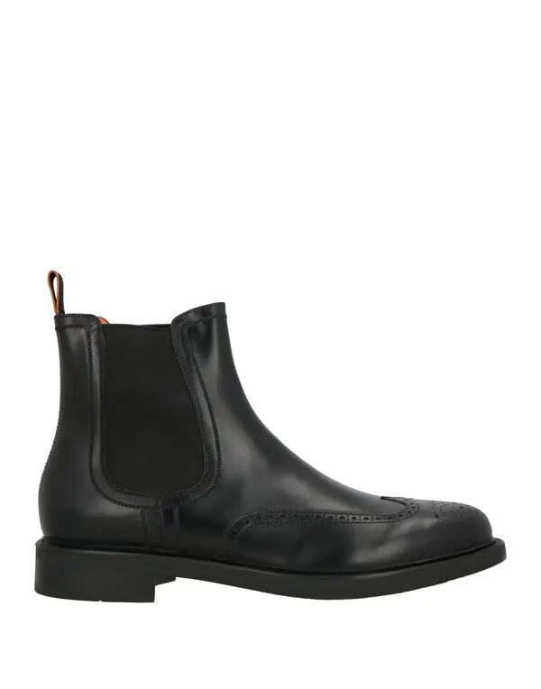Santoni Leather Chelsea Boots