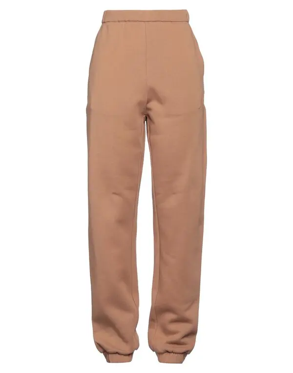 Attico Cotton Fleece Track Pants - Beige