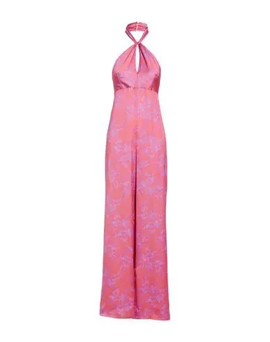 Pinko Floral-print Satin Jumpsuit - Pink