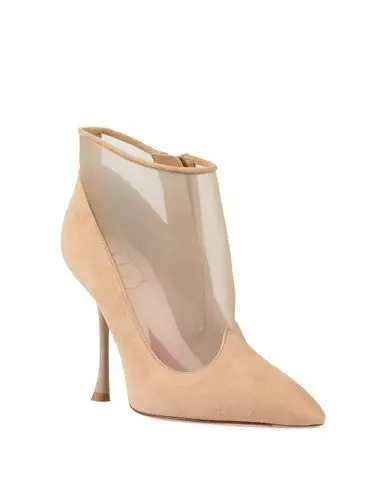 ROGER VIVIER Ankle Boots In Leather And Textile Fibers