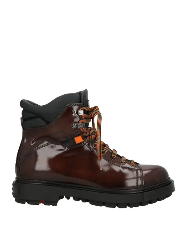Santoni Ankle Boots Chocolate Leather