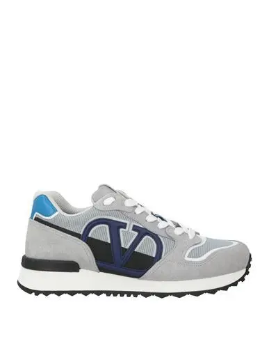 Valentino Garavani Light Leather Sneakers - Light Grey