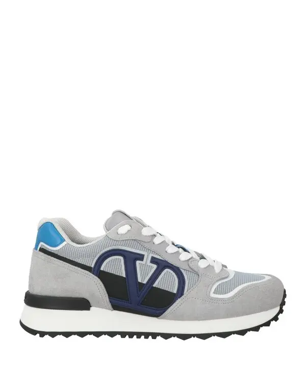 Valentino Garavani Light Leather Sneakers - Light Grey