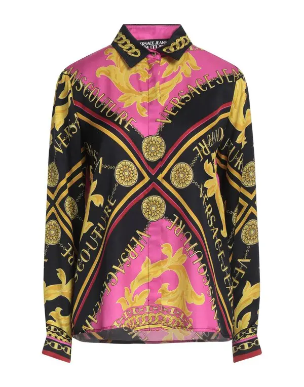 Versace Printed Twill Shirt - Black