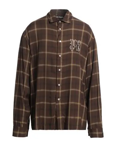 Palm Angels Shirt Size Rayon, Polyester - Brown