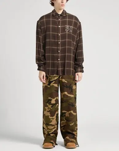 Palm Angels Shirt Size Rayon, Polyester - Brown