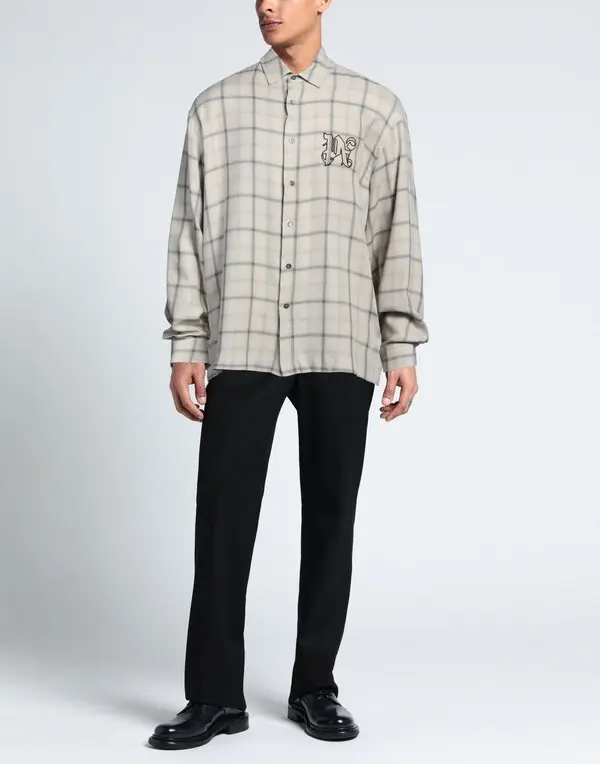 Palm Angels Shirt Size Rayon, Polyester - Grey