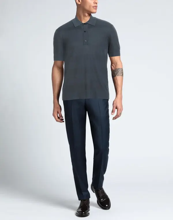 Dunhill Polo Shirt Size Mulberry Silk - Blue