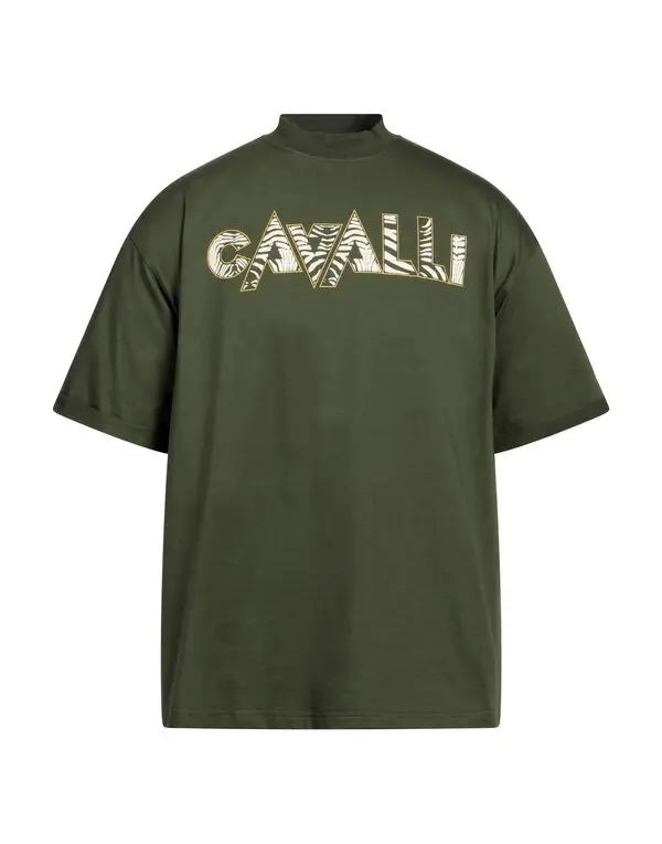 Roberto Cavalli T-shirt Size Cotton - Green