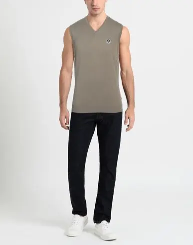 NORTH SAILS Knitted Cotton Sleeveless Sweater - Beige