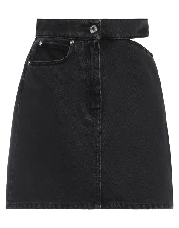 MSGM Denim Flared Skirt