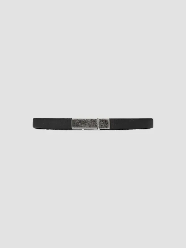 Saint Laurent Plaque Bracelet In Leather