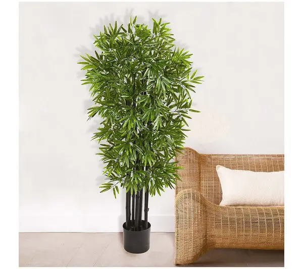 NEARLY NATURAL 51' Bamboo Artificial Tree Uv Re Sistant