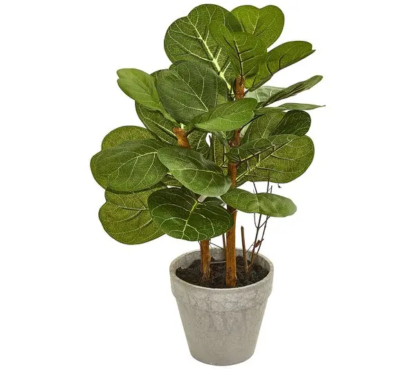 NEARLY NATURAL 22' Fiddle Leaf Artificial Plant - One-color