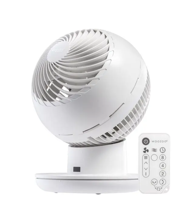 IRIS Woozoo Dc Motor Quiet And Eco-friendly Oscillating Fan - White