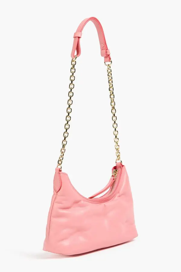 MAISON MARGIELA Glam Slam Quilted Leather Shoulder Bag - Pink