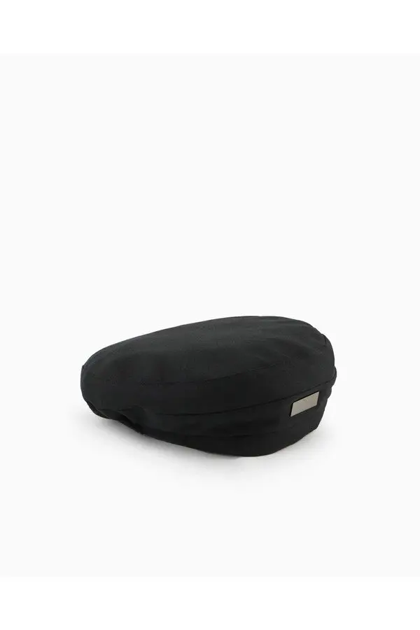 Giorgio Armani Mohair And Silk Beret - Black