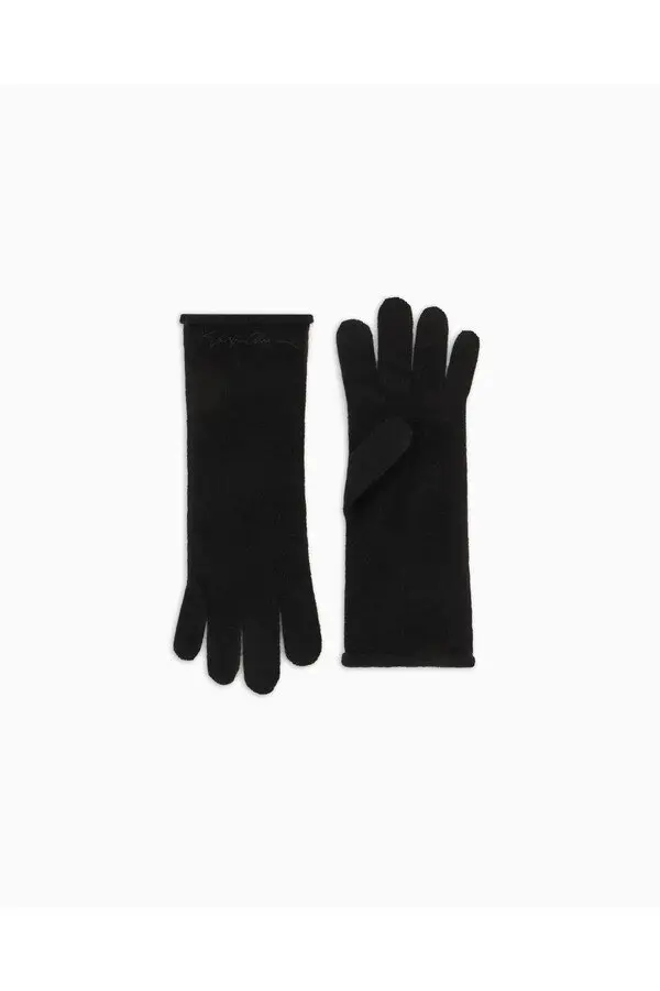Giorgio Armani Cashmere Gloves - Black
