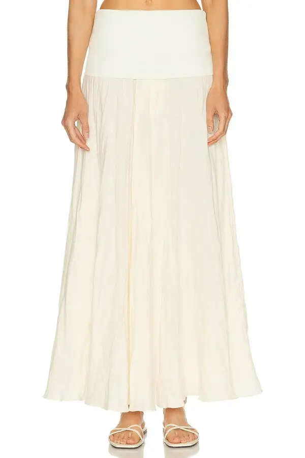 Johanna Ortiz Light And Sound Ankle Skirt - Ecru