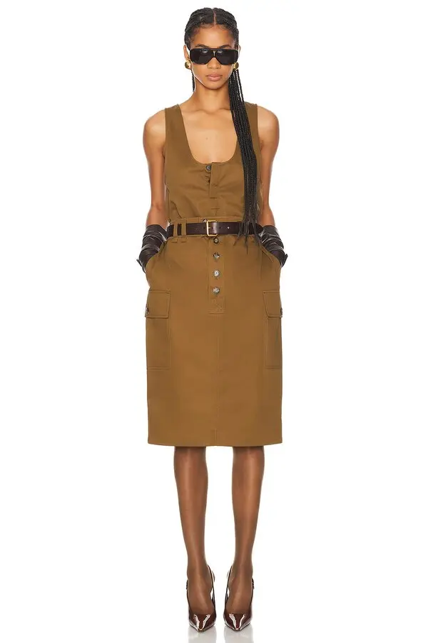 Saint Laurent Tank Top - Kaki