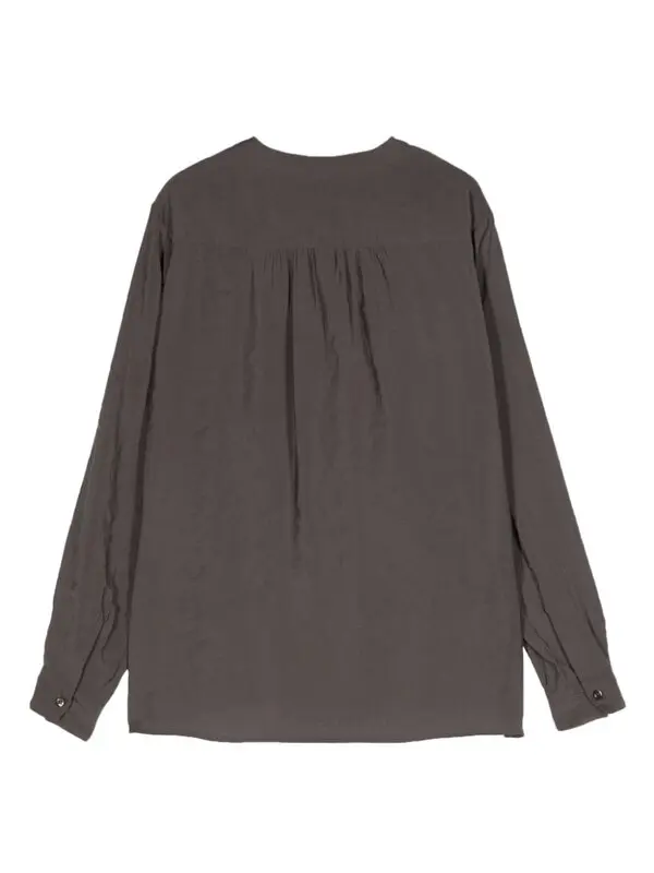 BLANCA VITA Band-collar Blouse