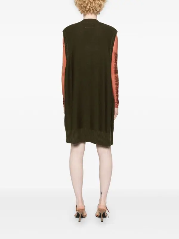 MAISON MARGIELA Sleeveless Knitted Minidress - Green
