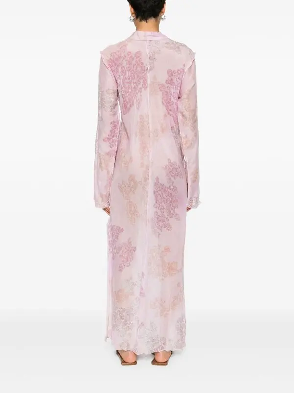 Acne Studios Seasonal-print Ankle-length Dress